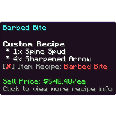 Custom Recipes - CosmicSky
