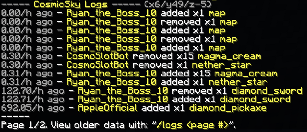 Island Logs - CosmicSky