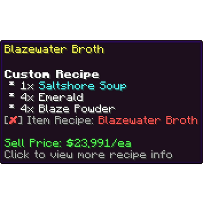 Custom Recipes - CosmicSky