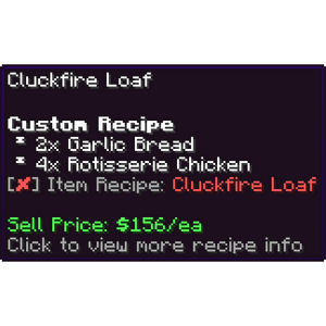 Custom Recipes - CosmicSky