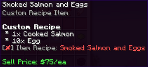 Custom Recipes - CosmicSky