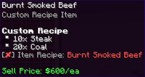 Custom Recipes - CosmicSky